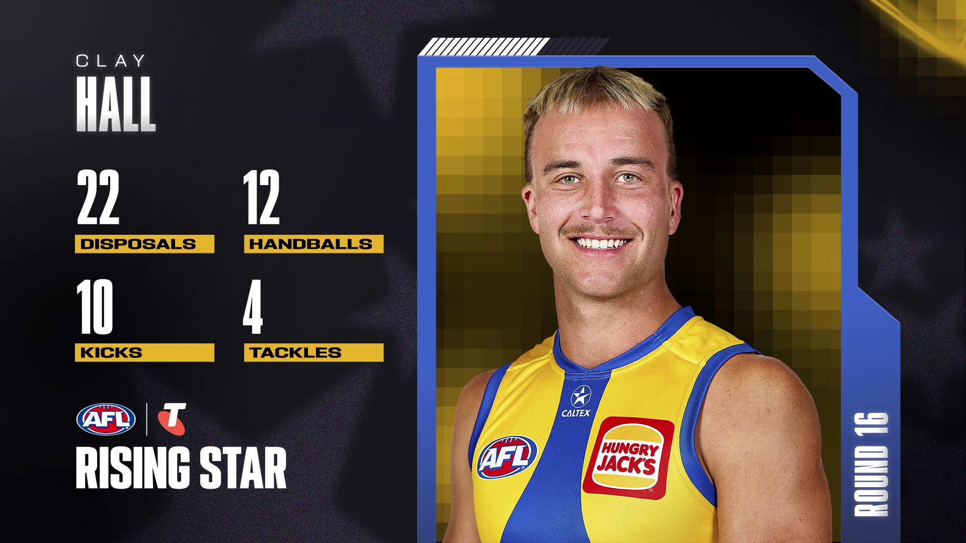 AFL Rising Star: Clay Hall stars in Round 16