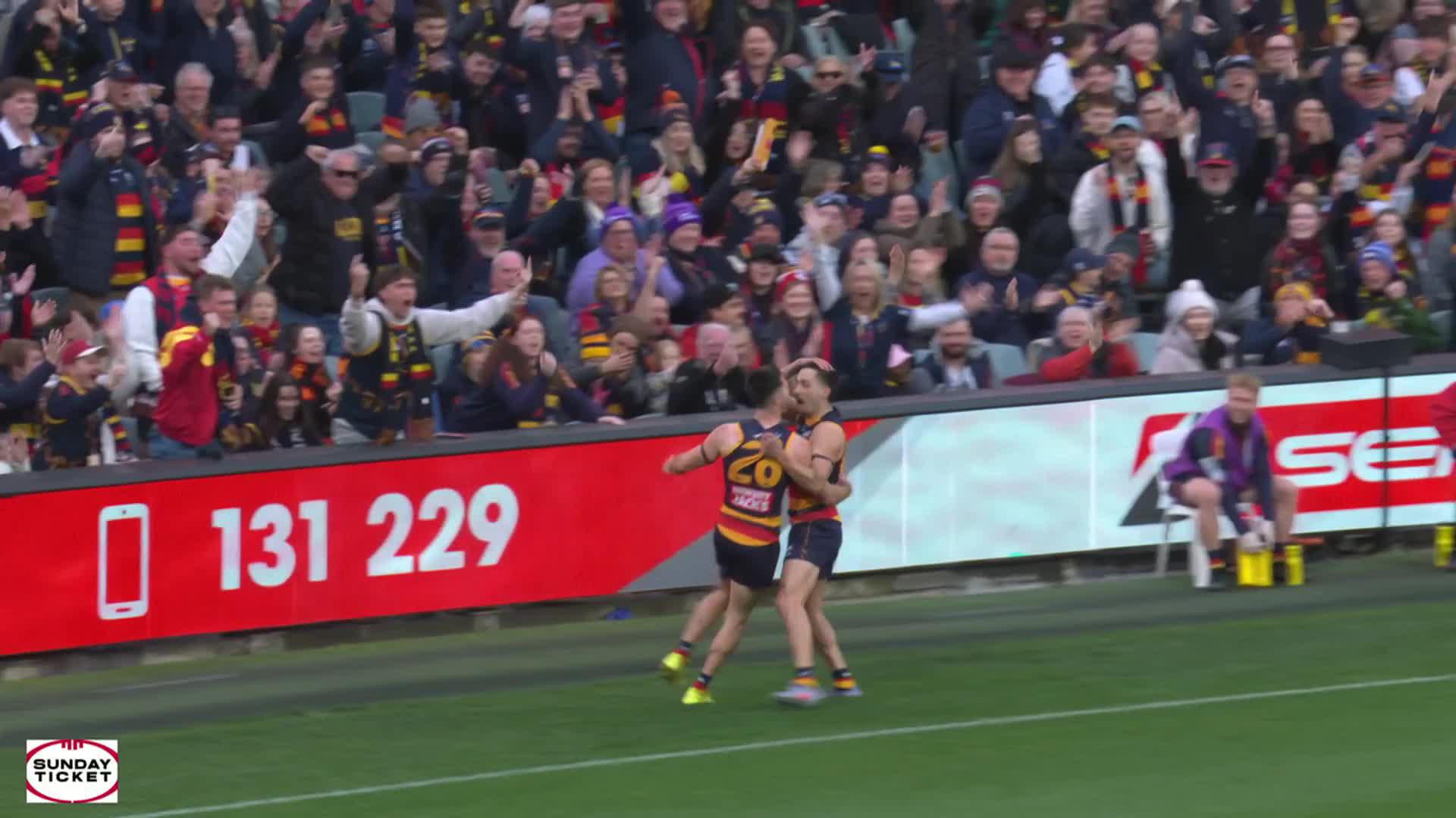 Crow even surprises teammate Rankine with this magic finish