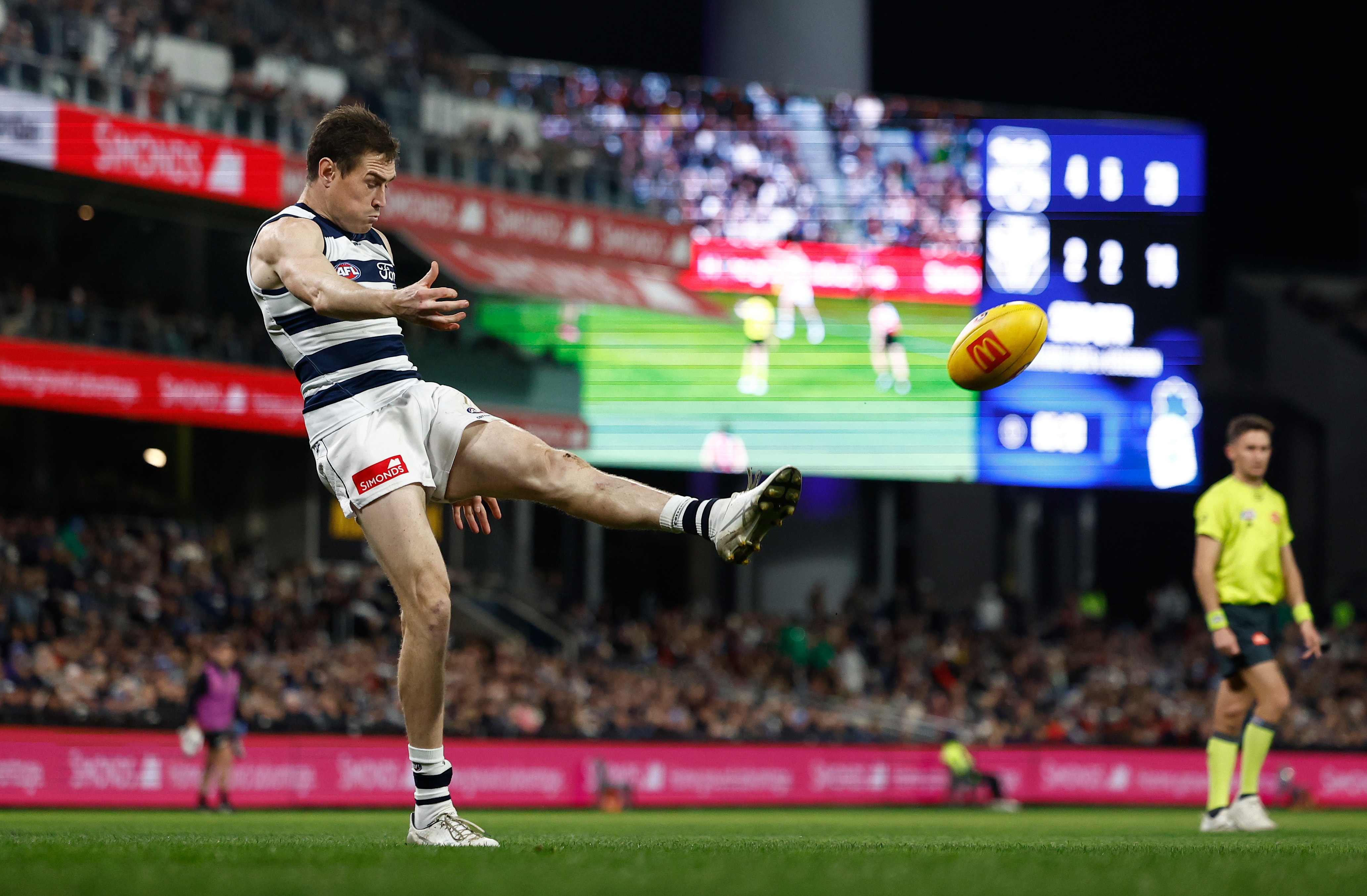 Cameron focused on a flag, although the ton would be nice