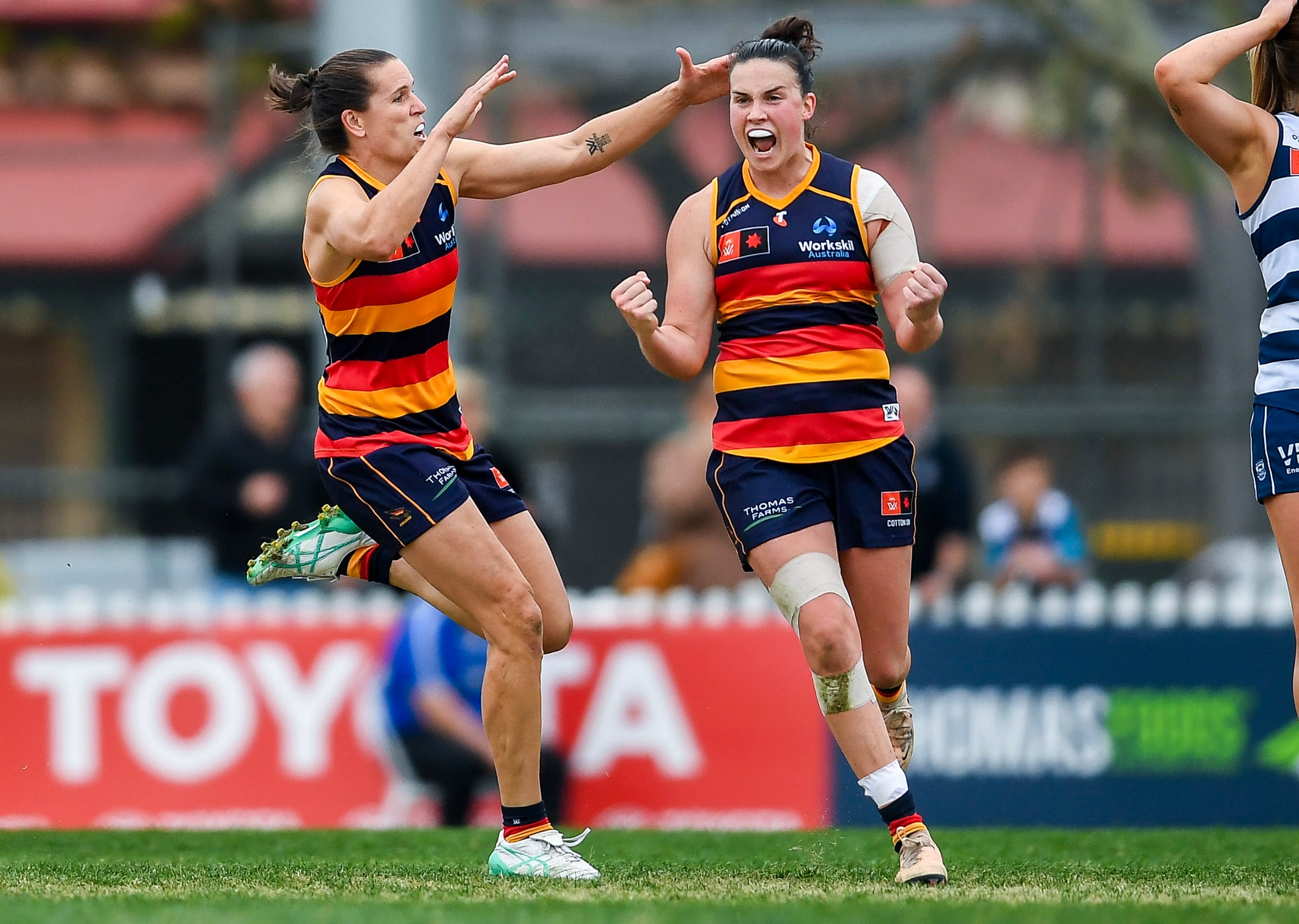 This Crow is a footy nut, but her love of the game was pushed to the limit