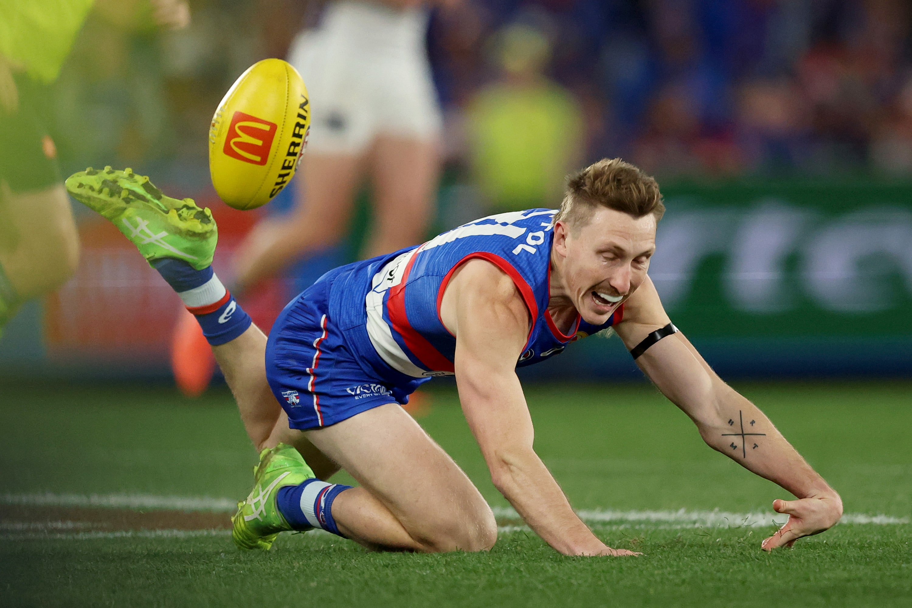 Bulldog bravely played through painful injury in Dockers game