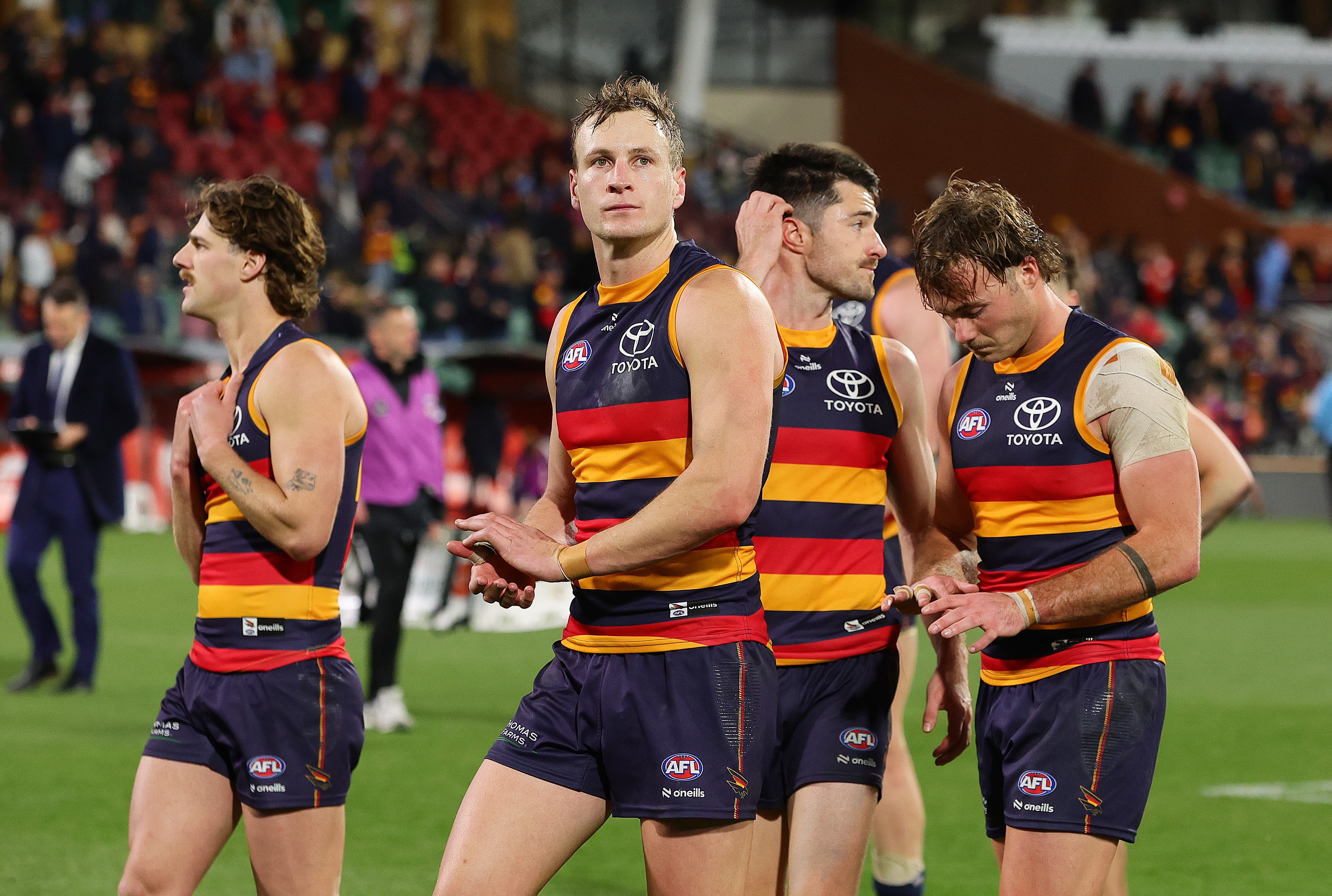 Crows seek response as captain backed, forward no certainty to return