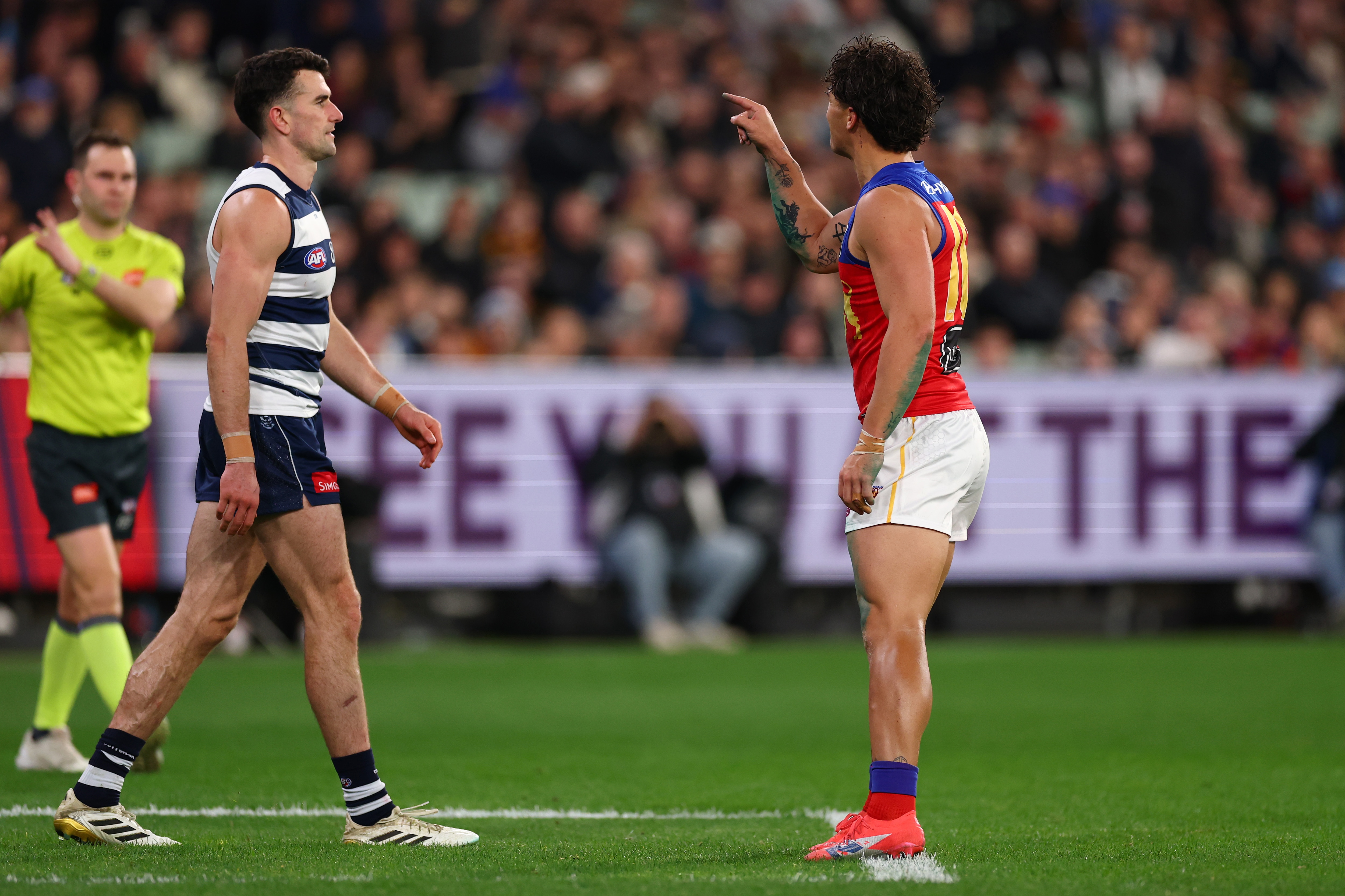 League concedes umpiring error in fiery Cats-Lions clash