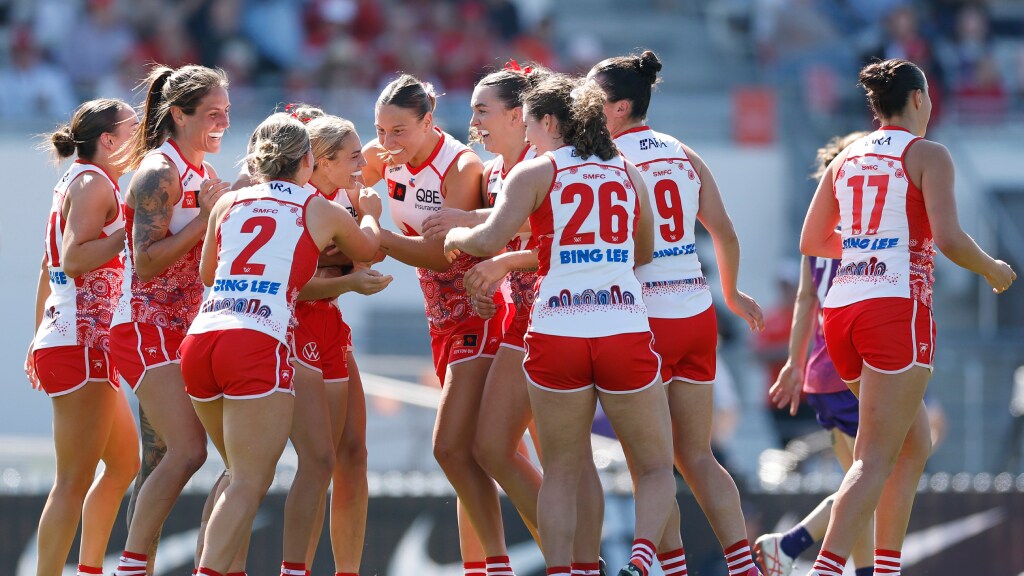 Catch of the day: Fish reels in first AFLW goal
