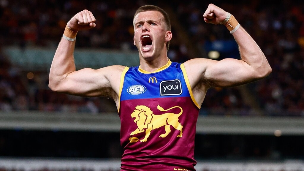Gallop to glory: Ty races home first goal after thrilling mark