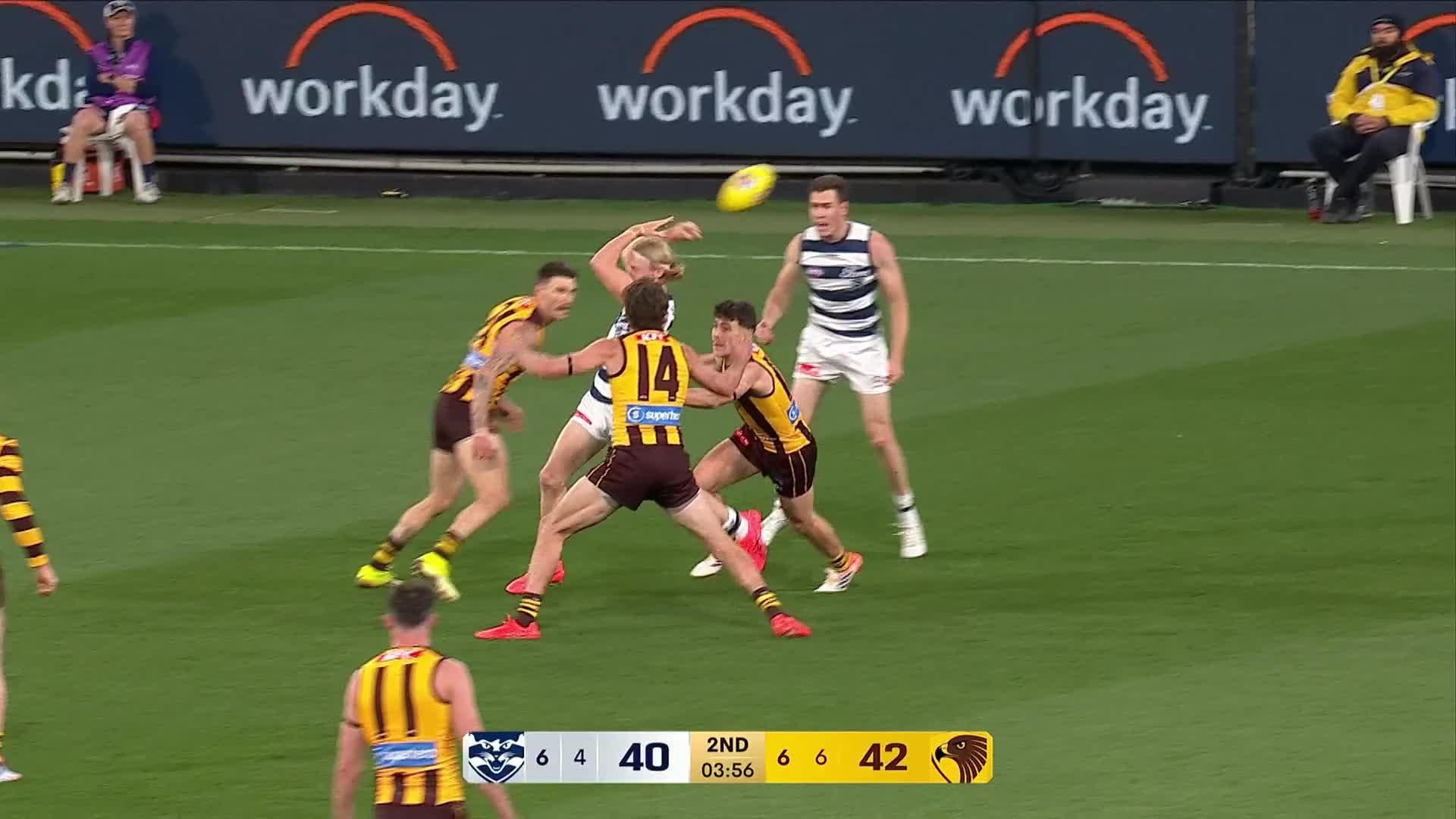 Cat's crazy no-look 'Hollywood' handball sets up magic major