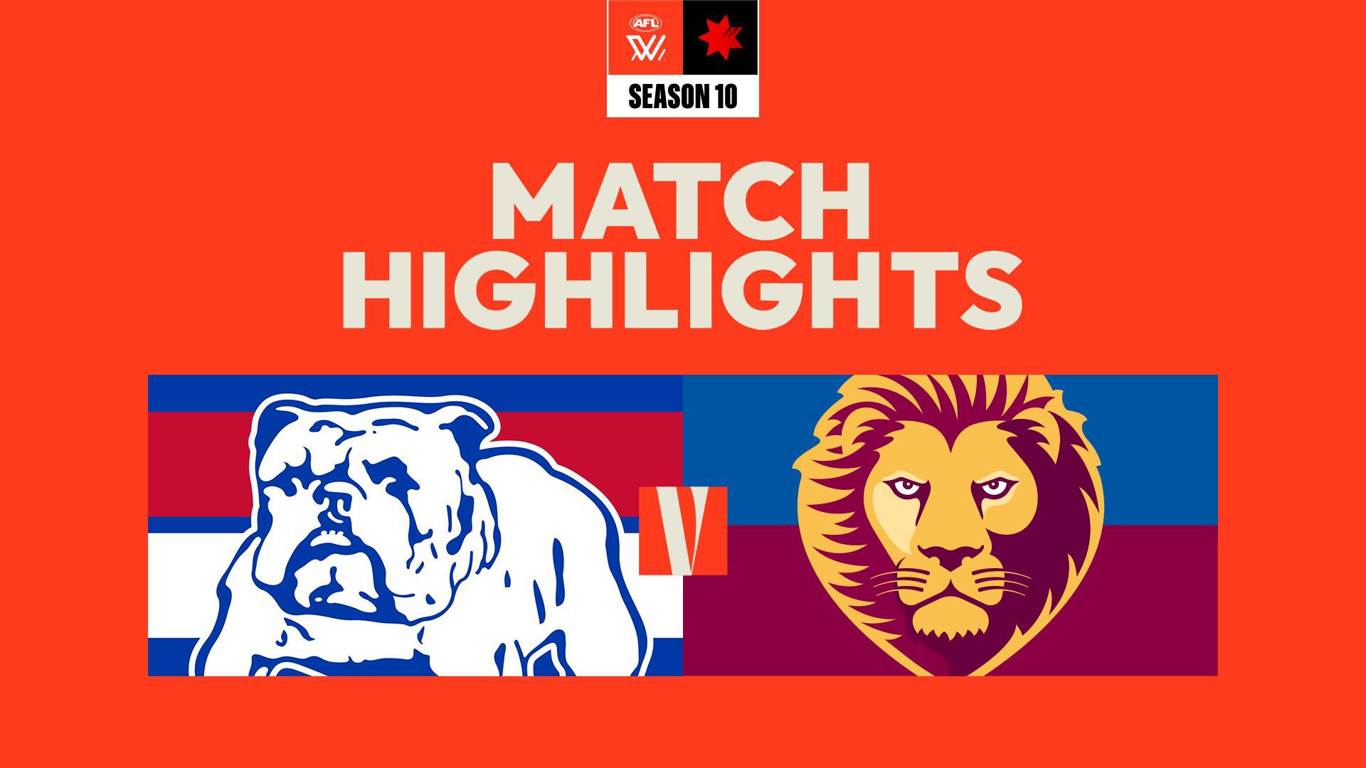 AFLW Highlights: Western Bulldogs v Brisbane
