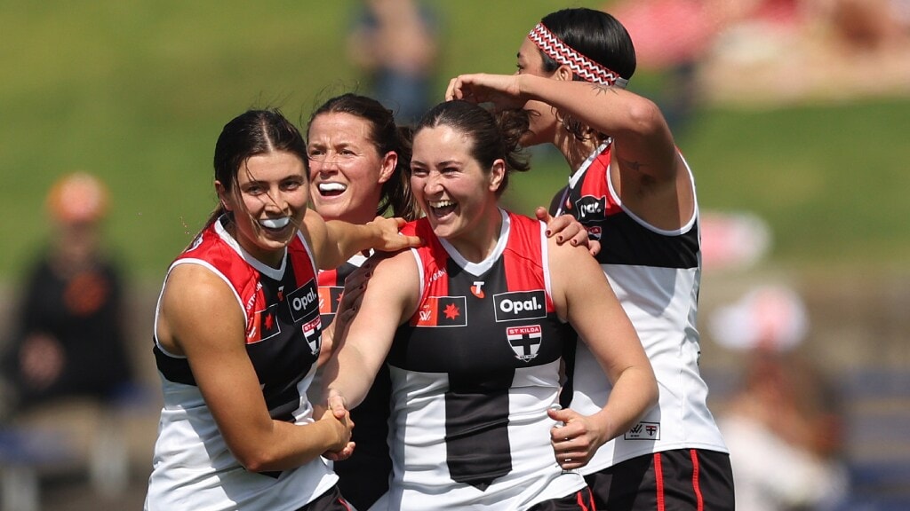 Simpson salutes after ‘kindest of bounces’ brings first AFLW goal