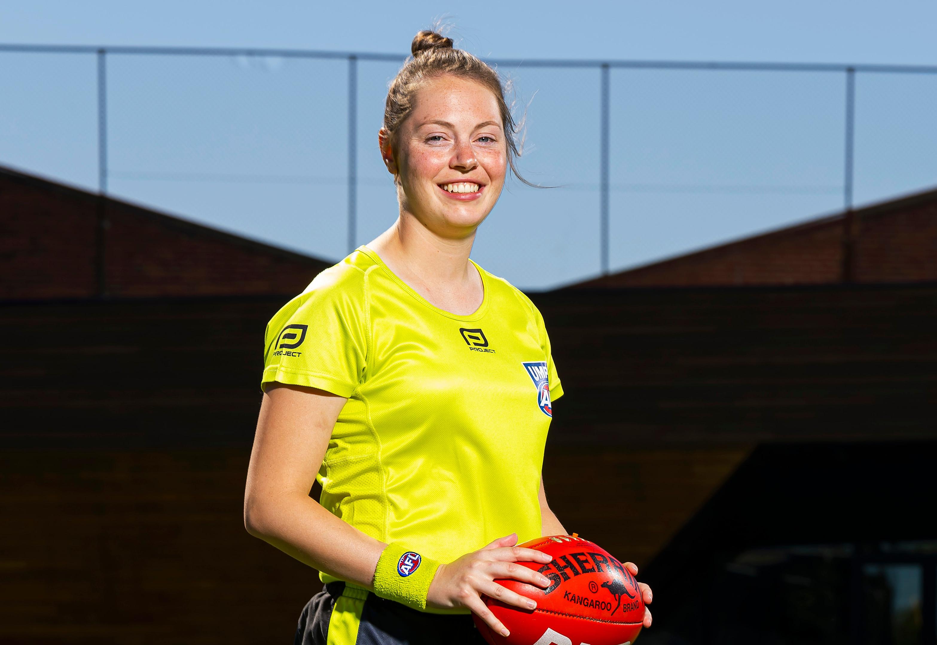 Woman field umpire among six promoted to AFL umpire list for 2026