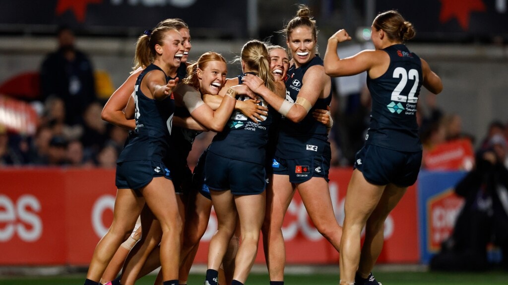 Goss adds more gloss as Carlton runs wild