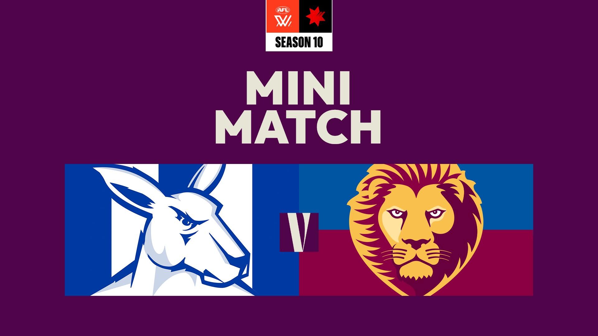 AFLW Mini-Match: North Melbourne v Brisbane
