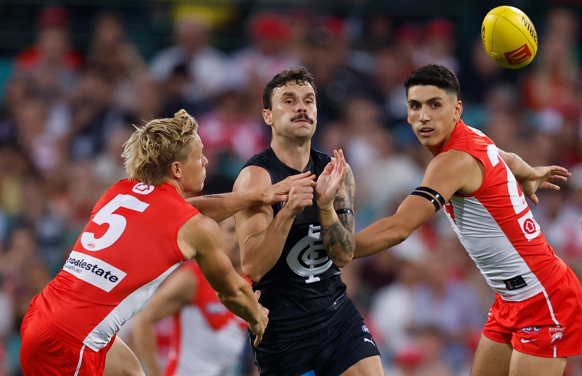 Old teammates clash as Swans host Blues in season-opener. LIVE from 7 ...