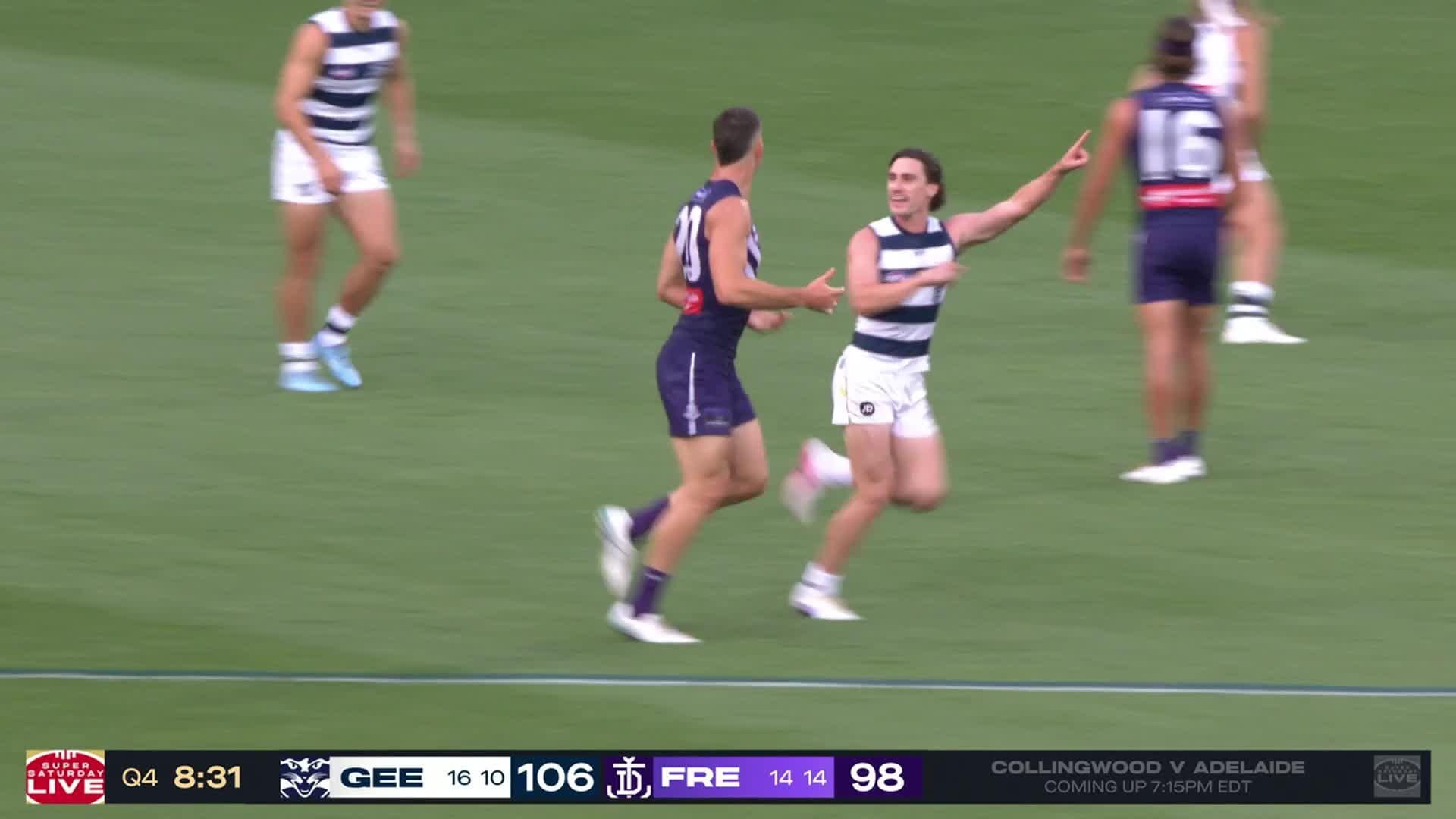 'He was off celebrating': Cat gives it to Voss after Docker goes early