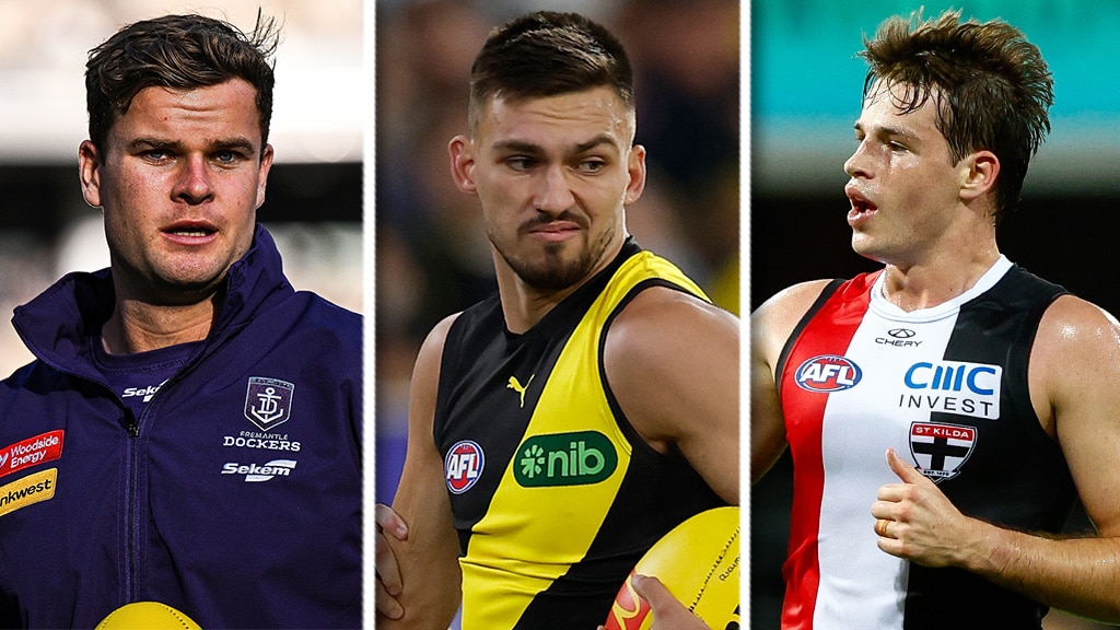 TEAMS: Freo's ruck call, Tiger dropped as veterans return, boost for Saints