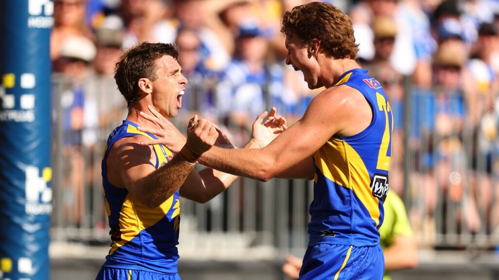 Volume ramps up at Optus Stadium as Eagle strikes twice
