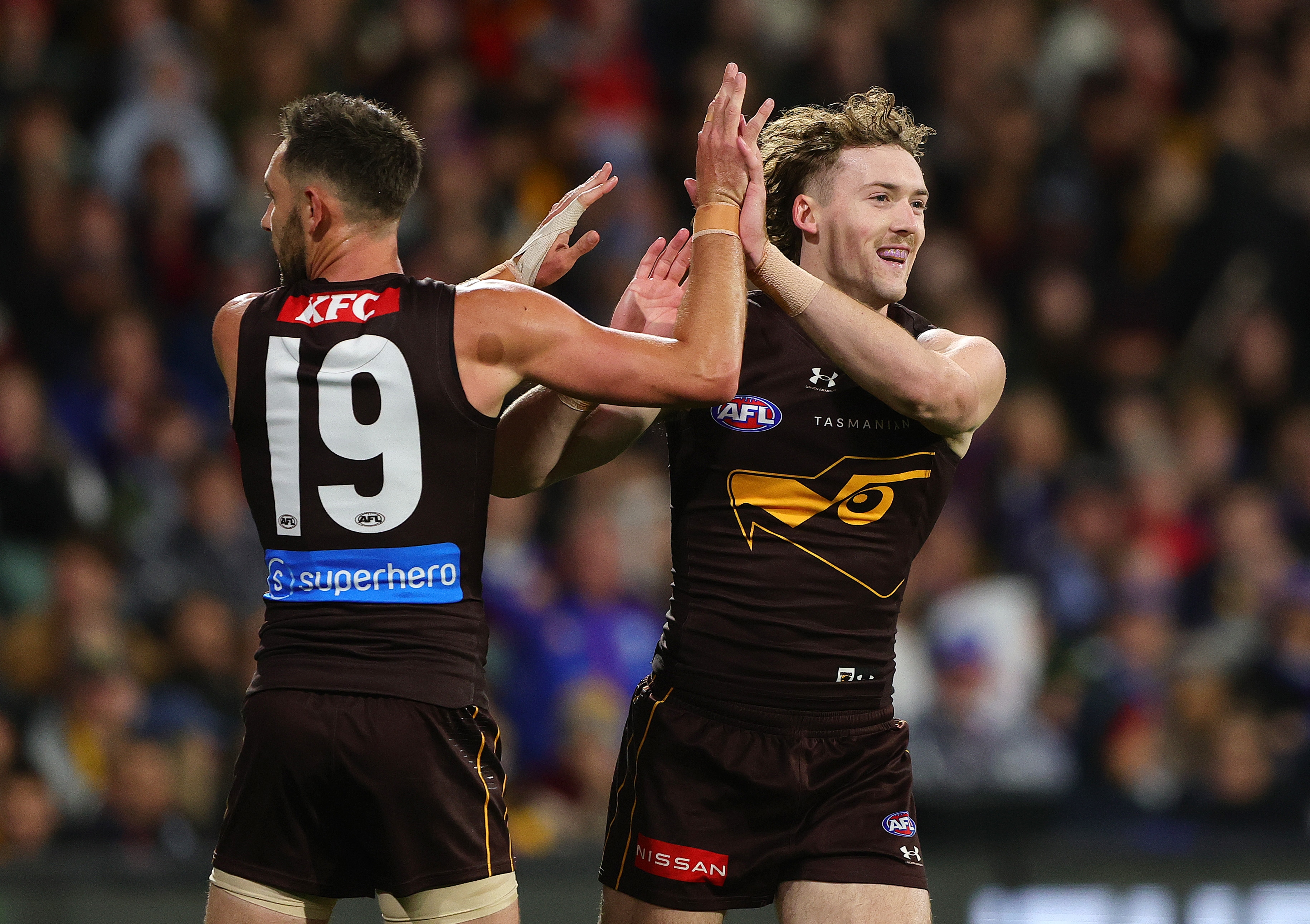 Hawks hand Dogs first defeat, but both sides cop injury concerns