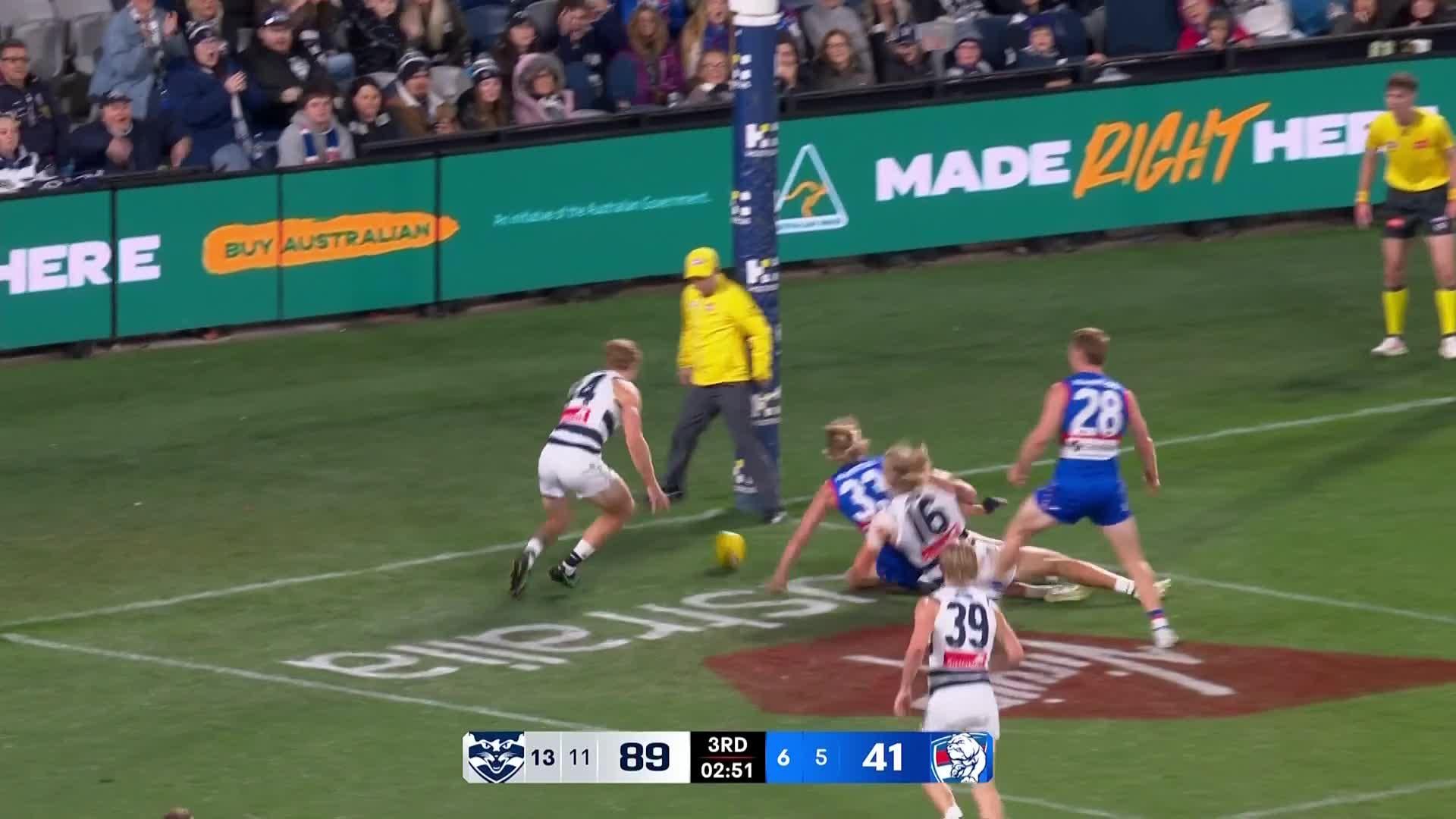 ‘You cannot believe that’: Bevo leaves box after disaster play