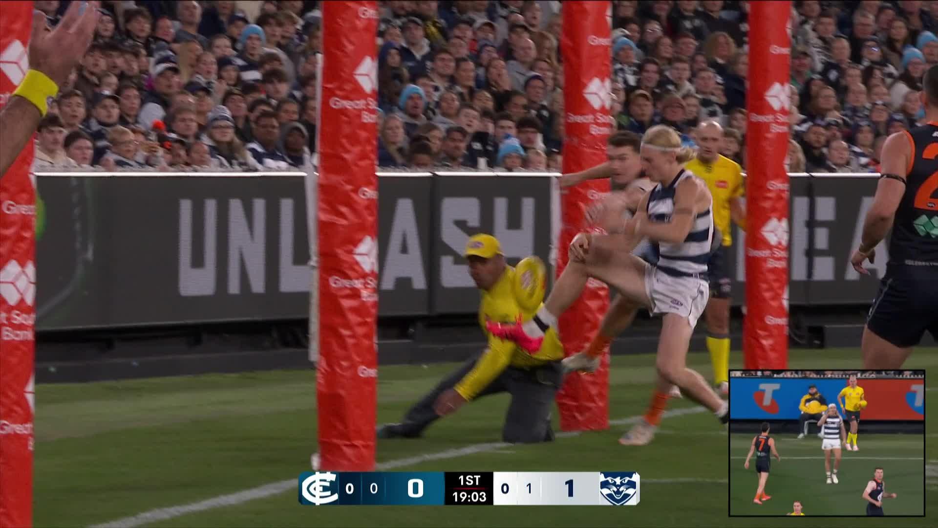 ‘That’s a goal’: Commentators query call denying Cats score review