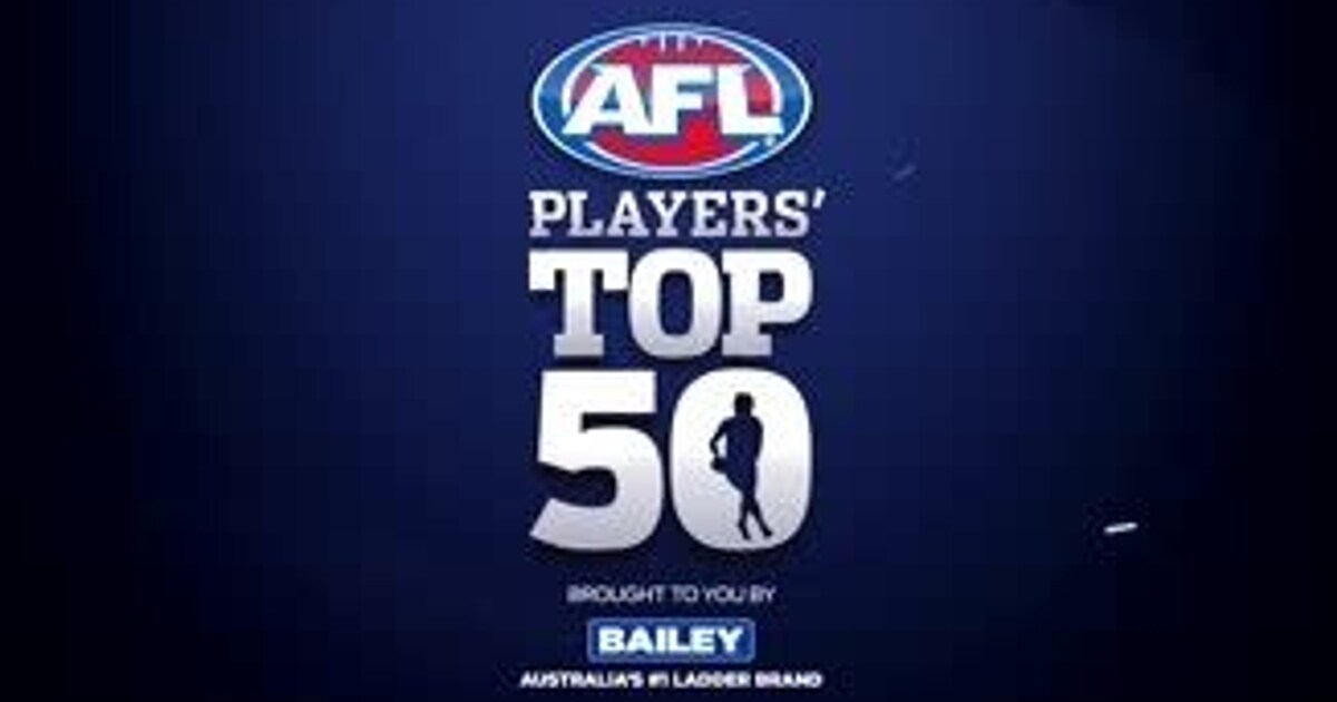 The top 50 AFL players, as ranked by the players themselves: No.1