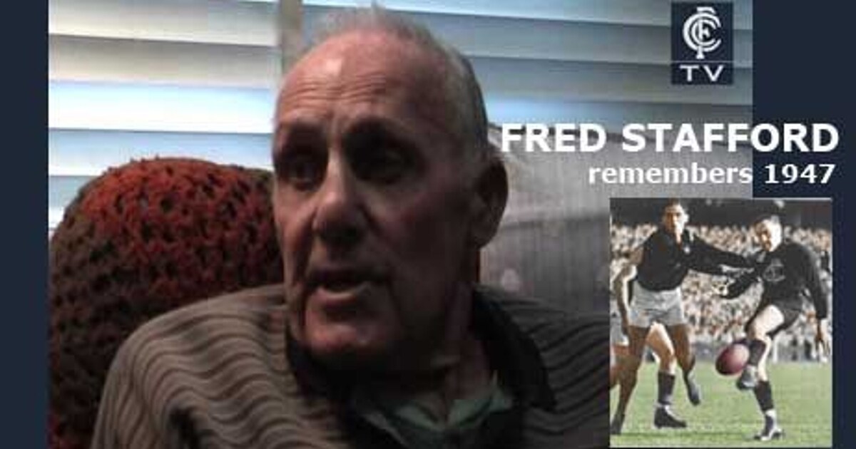 Fred Stafford remembers THE goal