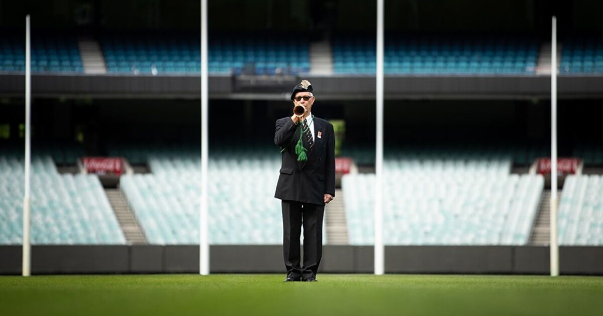 Anzac Day respect: Lone bugler to play Last Post to empty MCG