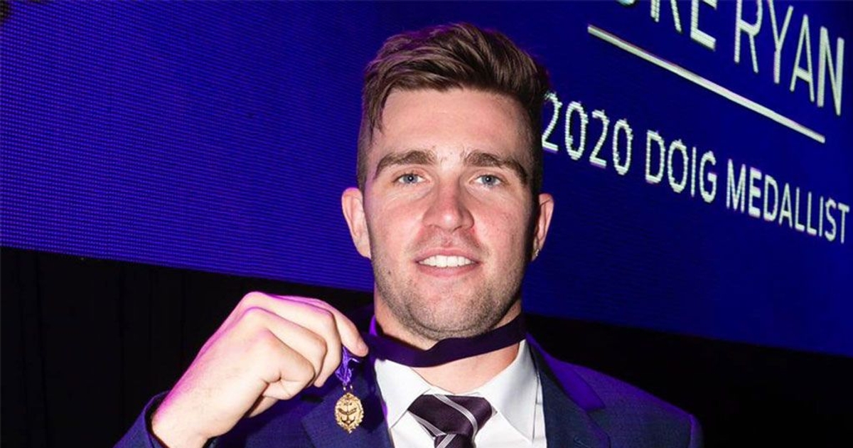 Fremantle defender Luke Ryan caps outstanding year with B&F victory