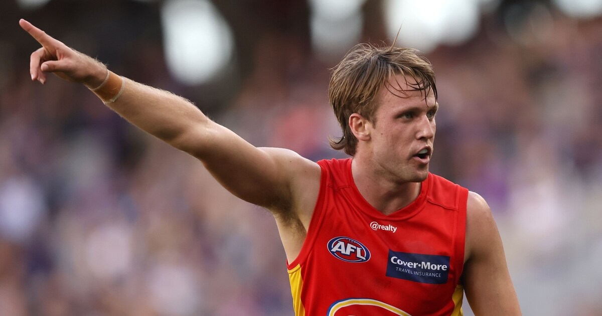 Back to front: Dashing Gold Coast Suns 'architect' Jack Lukosius primed ...