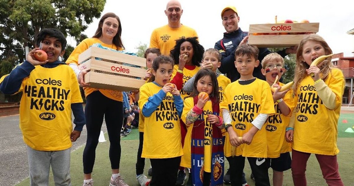 AFL celebrates the return of the Coles Healthy Kicks program