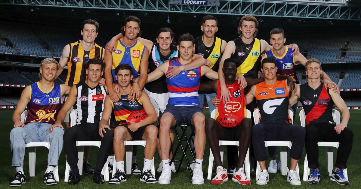 Victoria's top NAB AFL Draft picks for 2021 gather at Marvel Stadium
