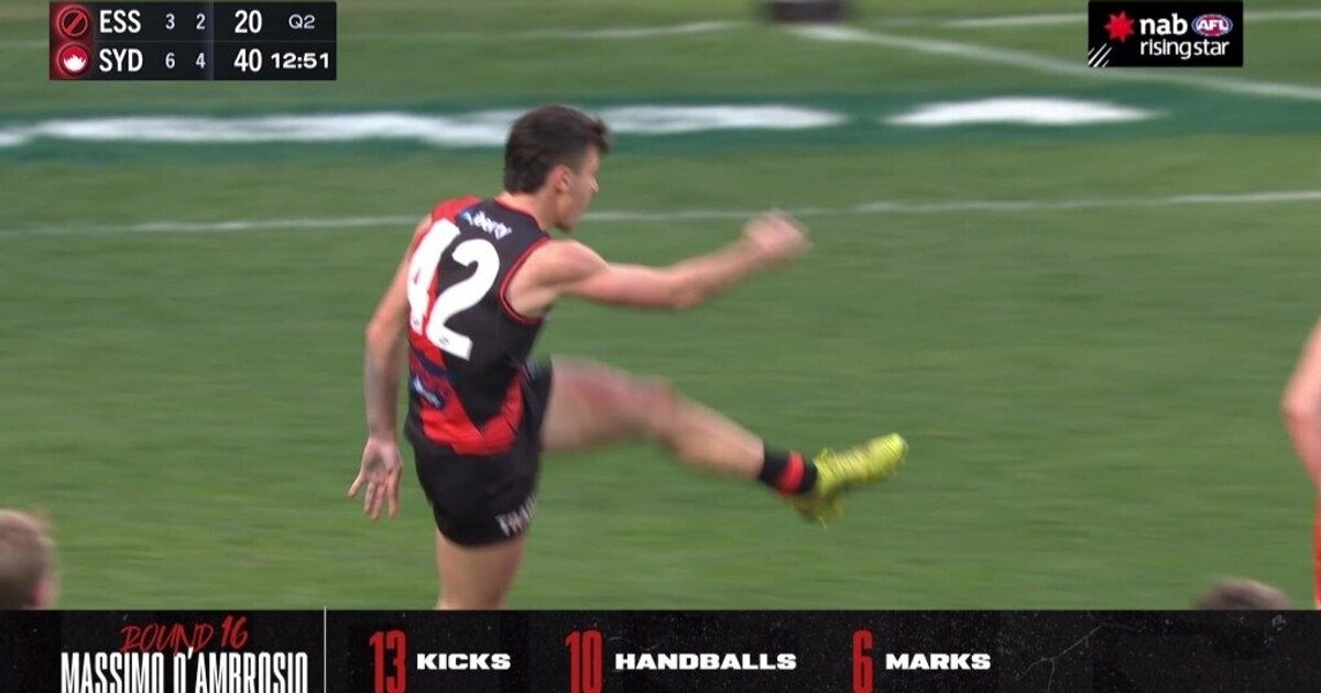 NAB AFL Rising Star: Massimo D'Ambrosio stars in round sixteen