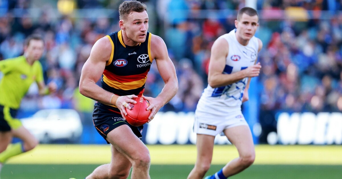 Rory Laird joins Adelaide Crows club greats with third Malcolm Blight Medal