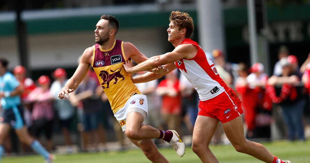 Jack Gunston boots three as Brisbane Lions recruits dominate, Sydney ...