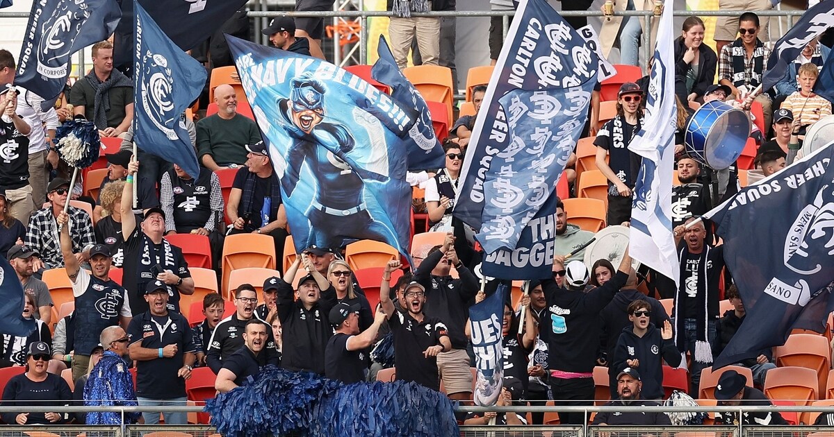 Carlton Blues fans leading the charge to Gather Round in SA