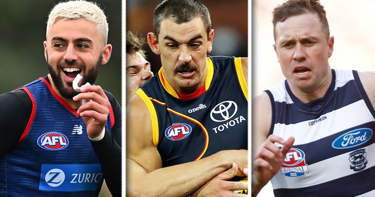 TEAMS: Gun Melbourne Demon Christian Salem back, Adelaide Crow Taylor ...