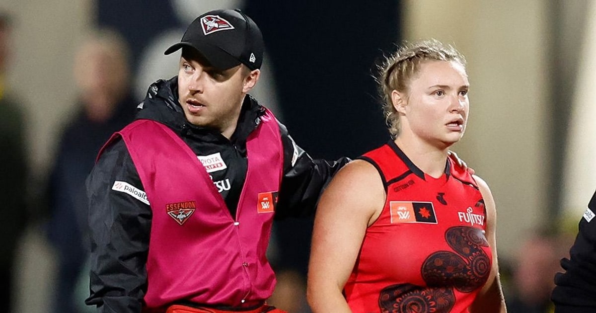 Season over: Scans confirm ACL tear for Essendon Bombers forward Daria ...