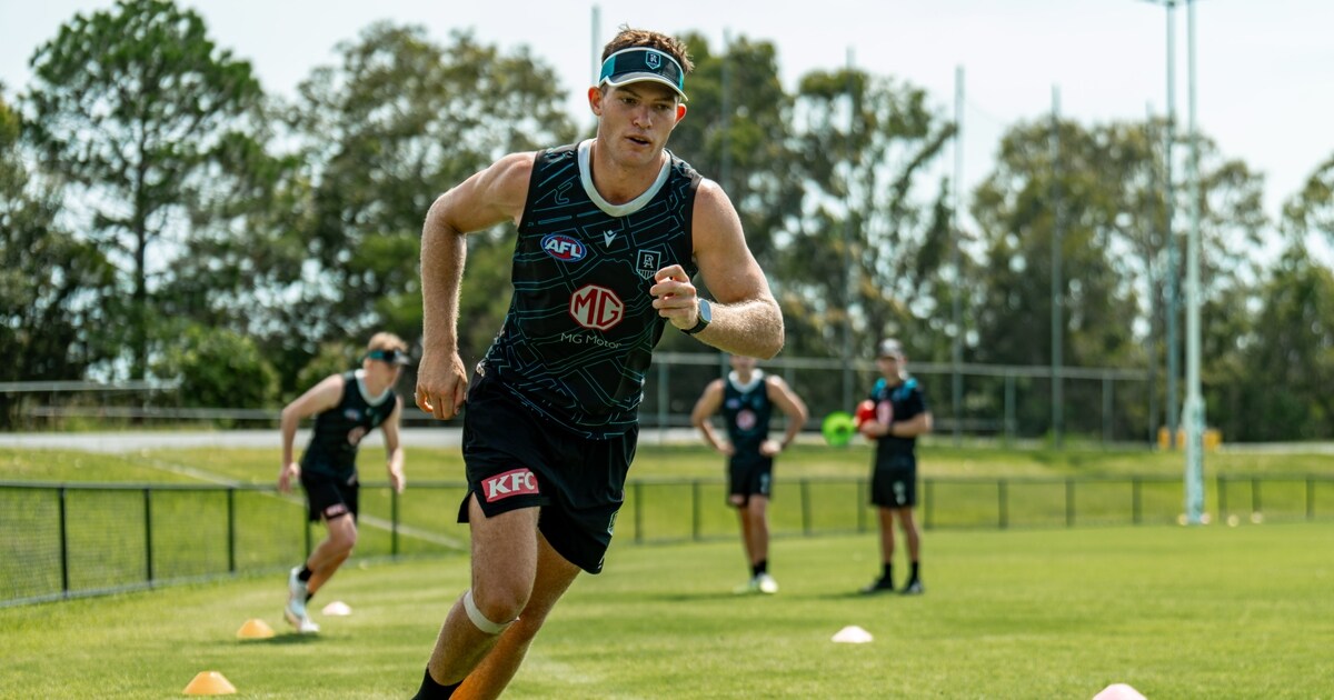 Port Adelaide forward Mitch Georgiades targets round one return after ...
