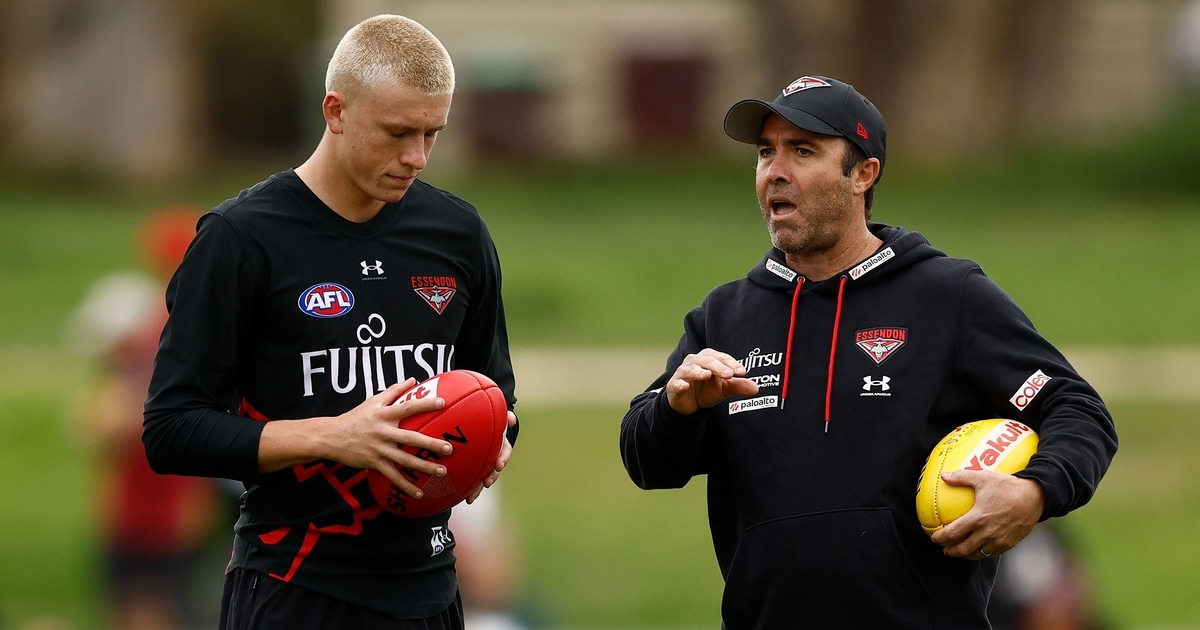 'Sky's the limit': Essendon Bombers won't hold back young gun Nate Caddy