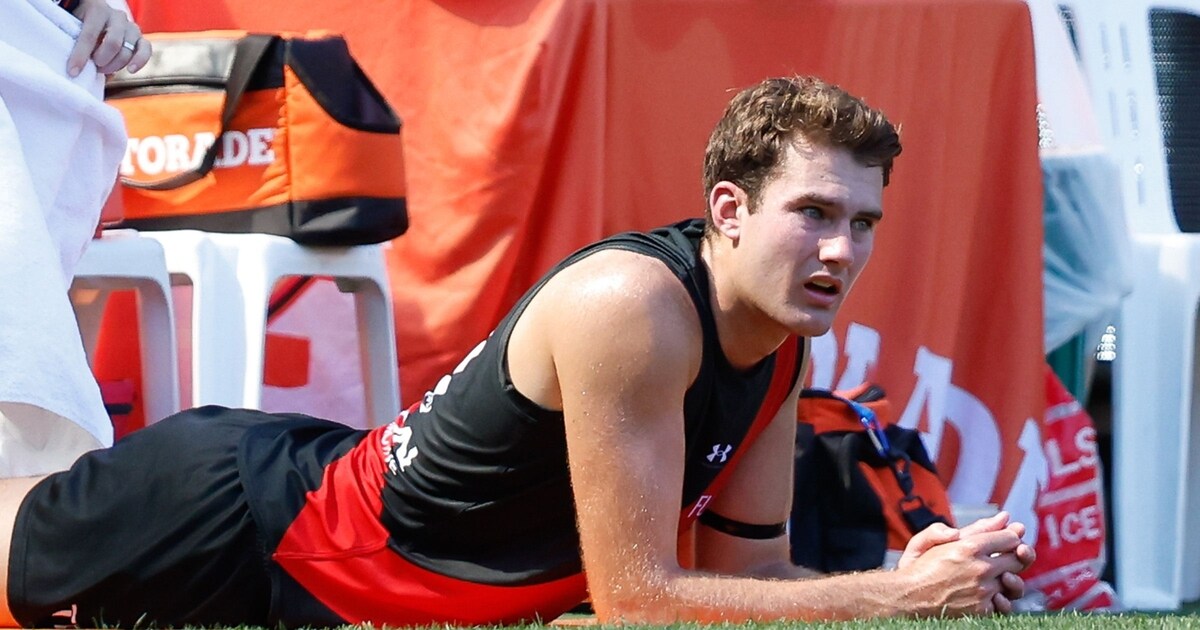 Luckless Essendon Bombers defender Zach Reid suffers another hamstring injury setback