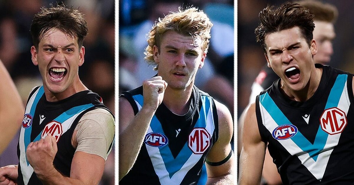 Nine out of 172: Gun trio Zak Butter, Connor Rozee and Jason Horne ...