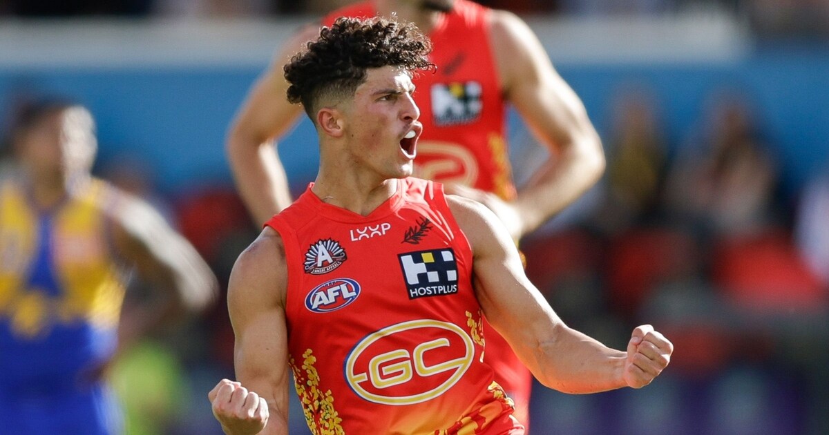 Gold Coast Suns' silky forward Jake Rogers earns Rising Star nod