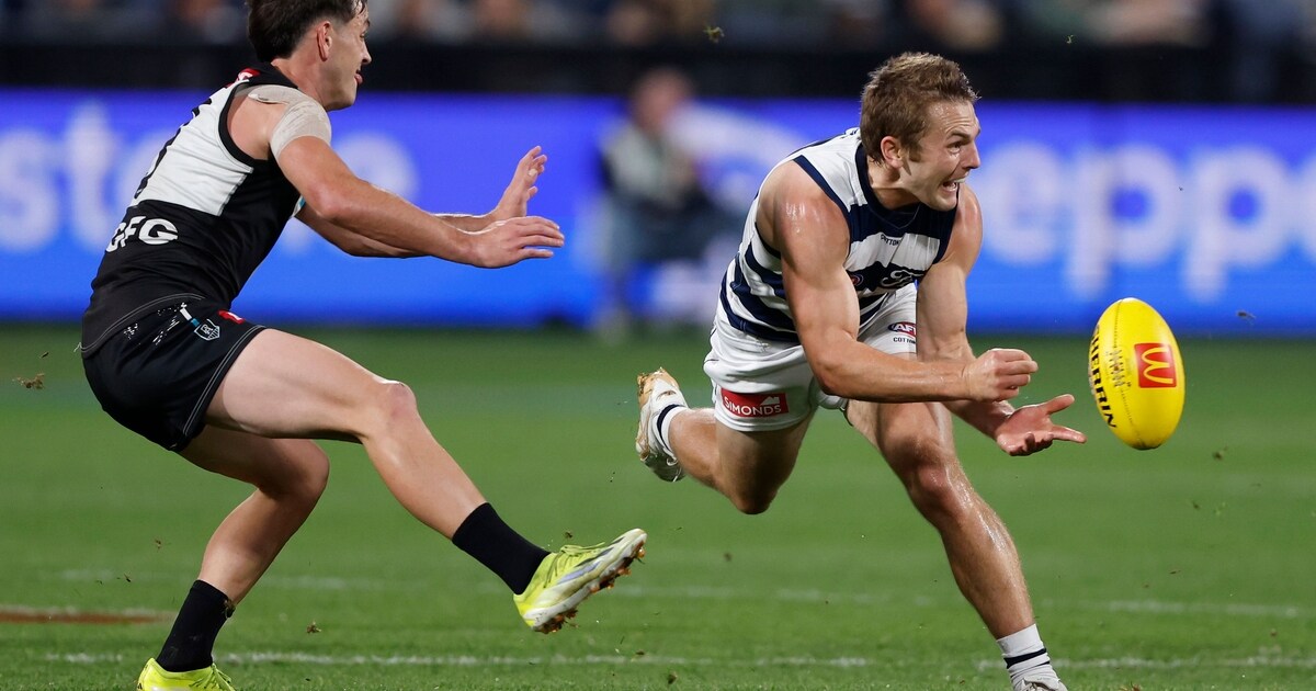MATCH REVIEW: Geelong Cat Tom Atkins charged with tripping