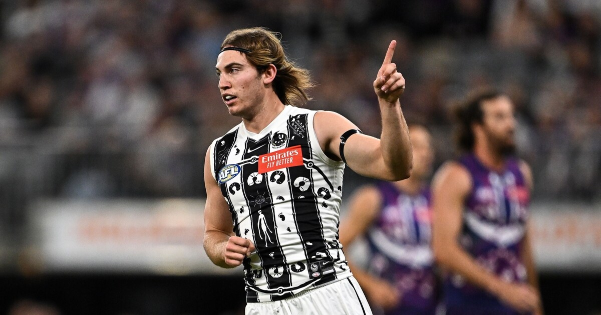 Exciting Collingwood Magpies forward Harvey Harrison lands Rising Star ...