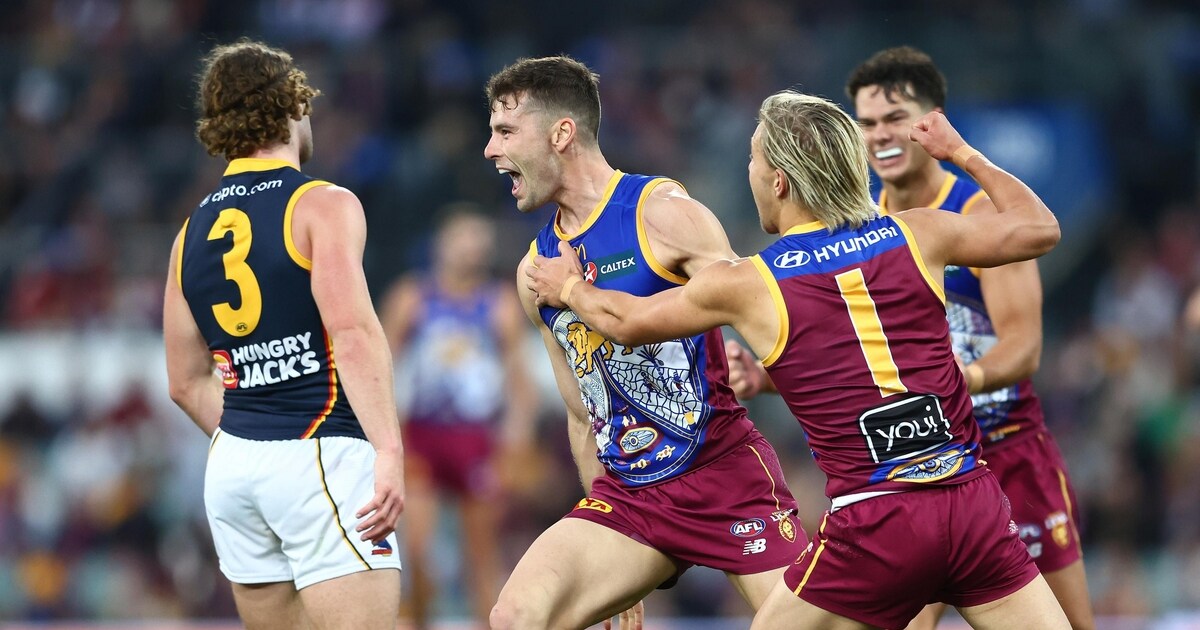 Brisbane Lions fight off feisty Adelaide Crows to bring top four in reach