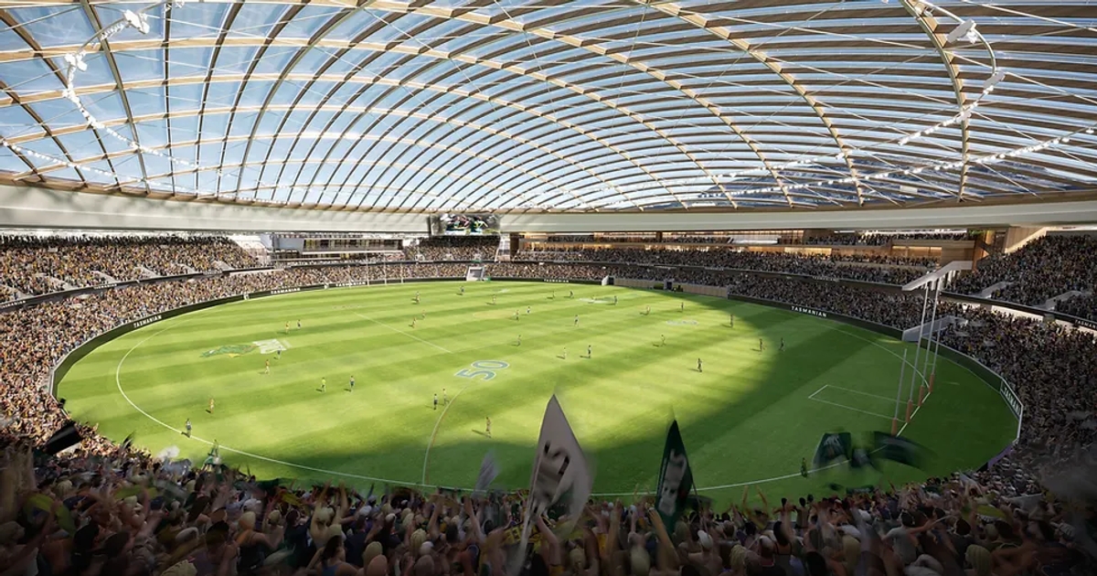 AFL welcomes new concept designs for Hobart stadium at Macquarie Point