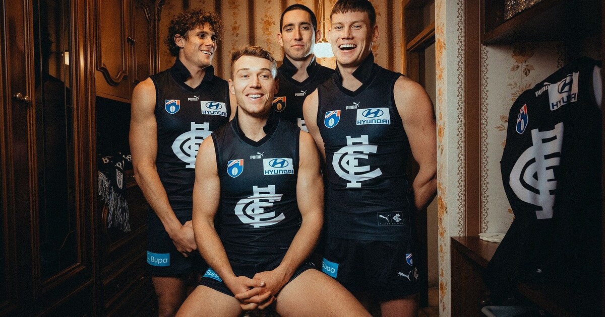 With all the champions: Celebrating 160 years among some famous Carlton ...