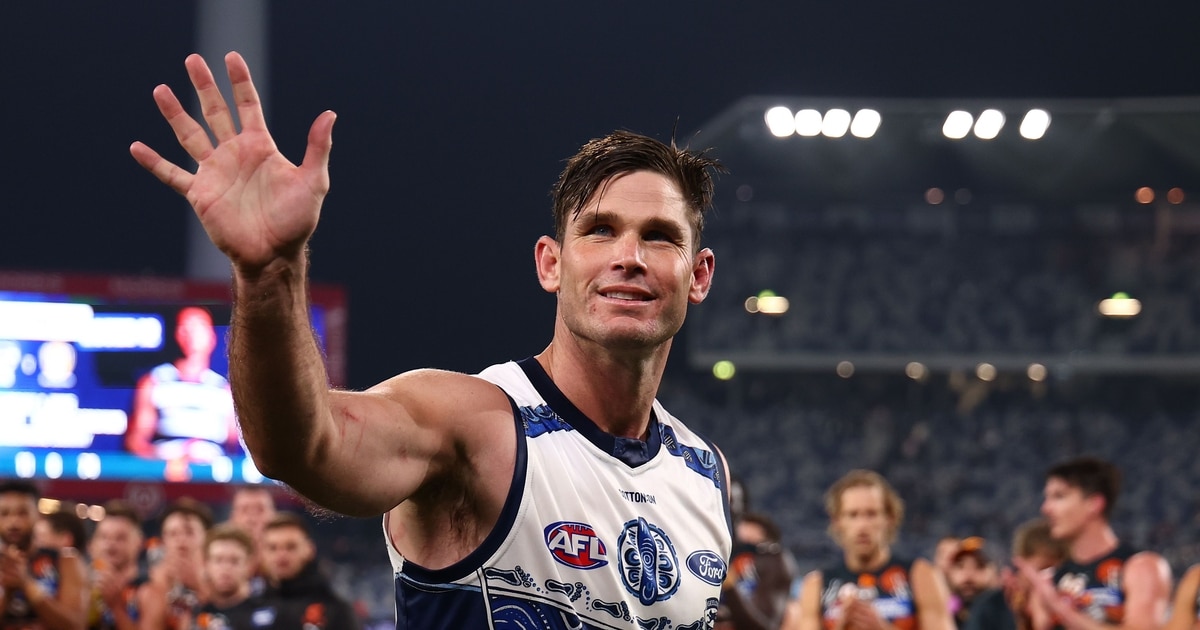 Geelong Cats legend Tom Hawkins announces his retirement from the AFL