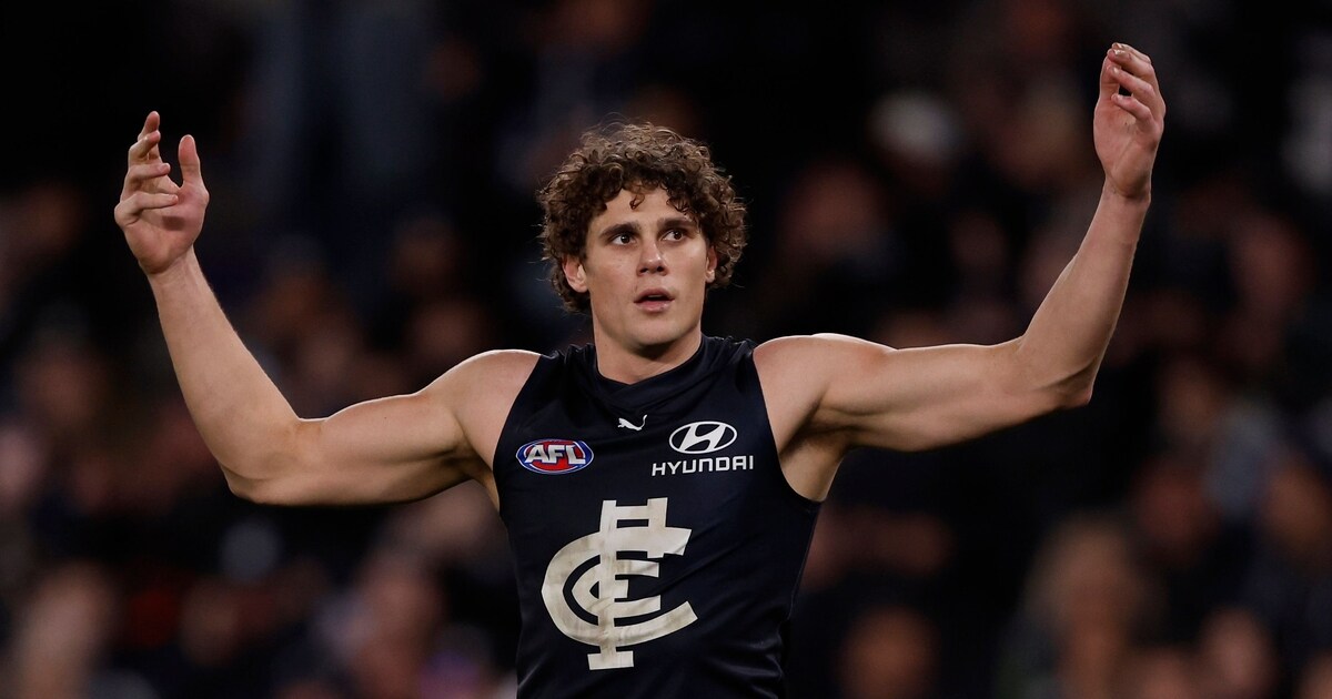 Michael Voss defends Carlton Blues star Charlie Curnow after criticism ...