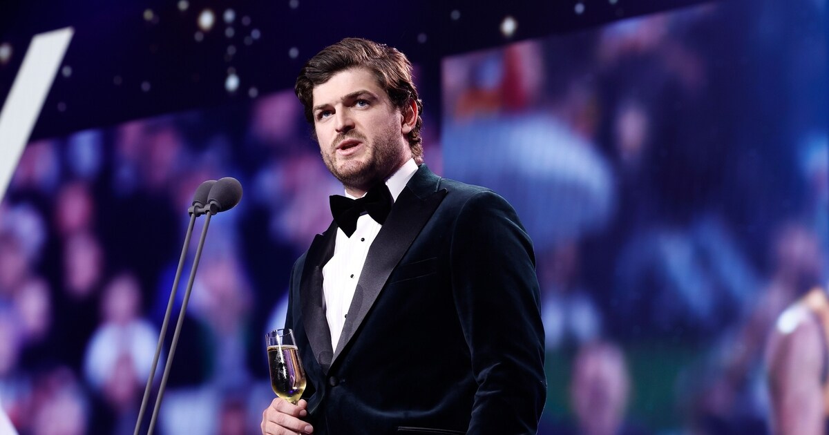 Raw emotion on show as beloved Melbourne Demons star Angus Brayshaw ...