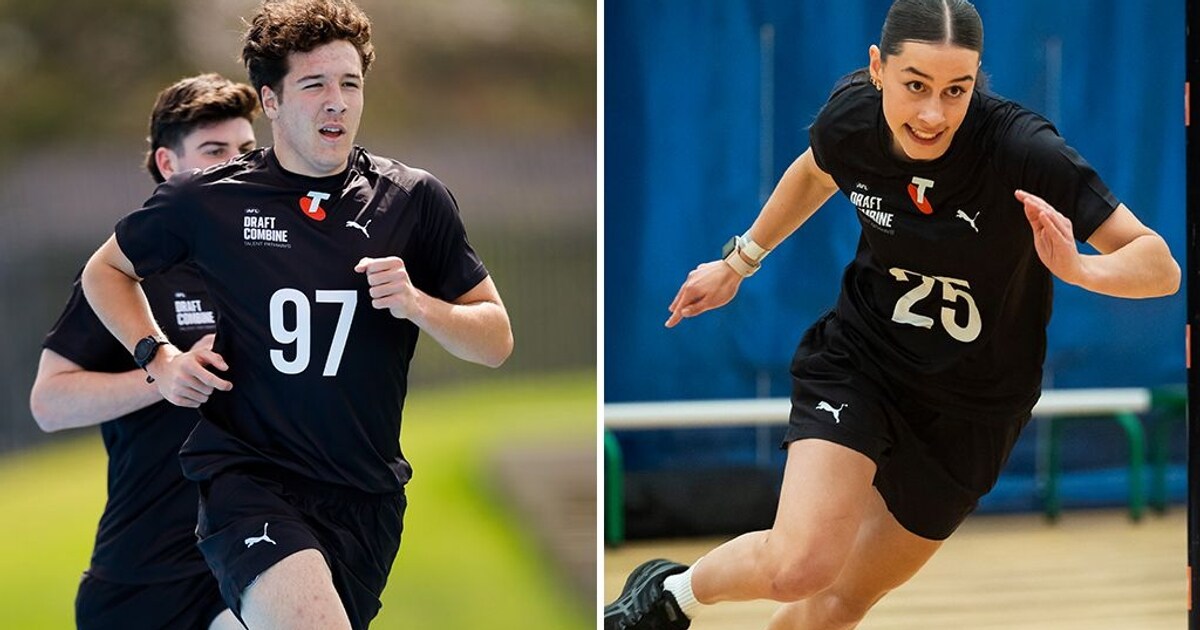 2024 Telstra AFL/W State Draft Combine testing results